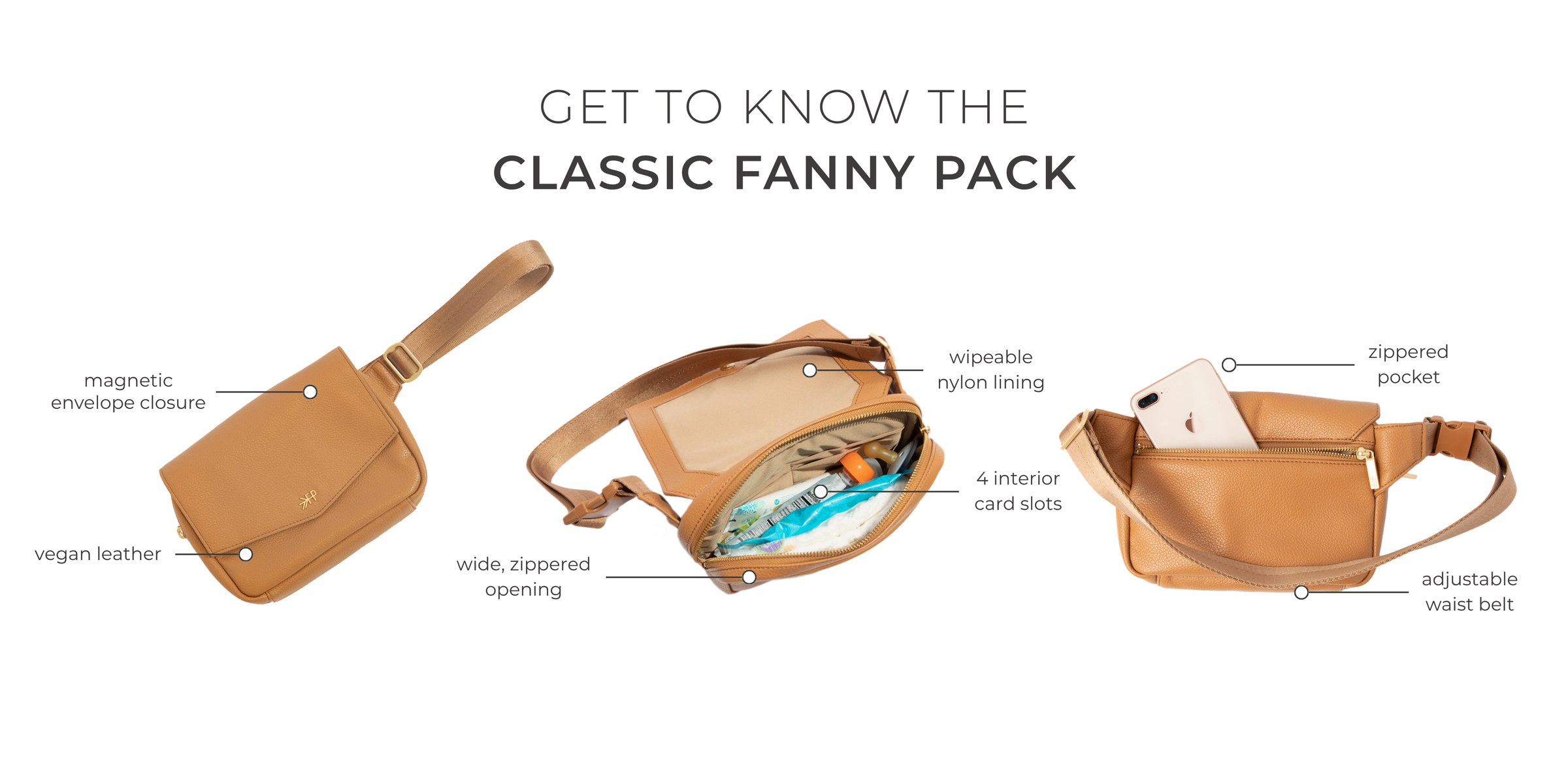 Ebony Classic Park Fanny Pack | Best Fanny Pack For Moms – Freshly Picked