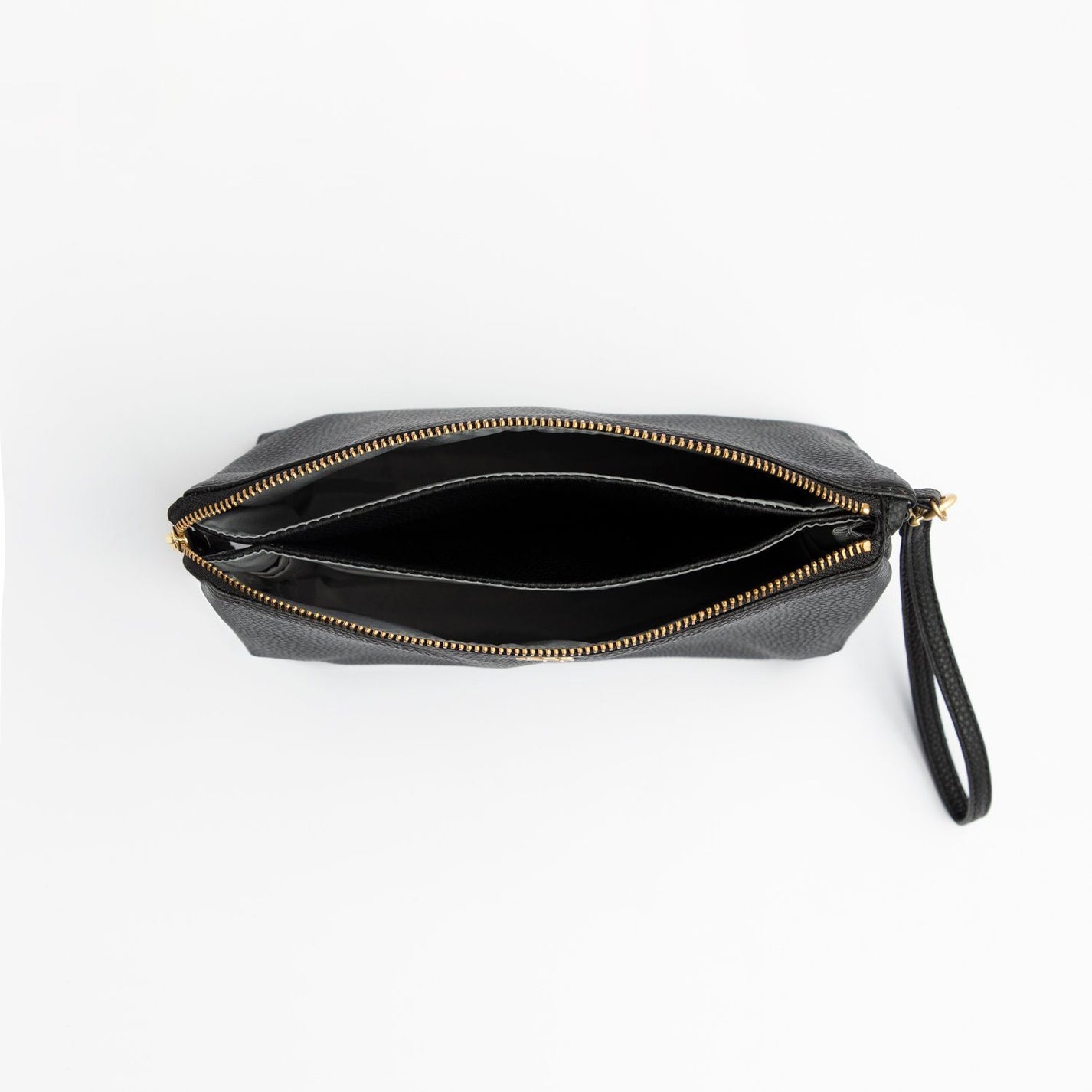 Ebony Classic Zip Pouch | Black Zip Pouch Bag For Moms – Freshly Picked
